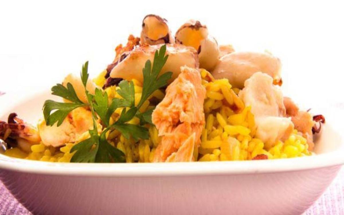 Receta de Arroz con calamares