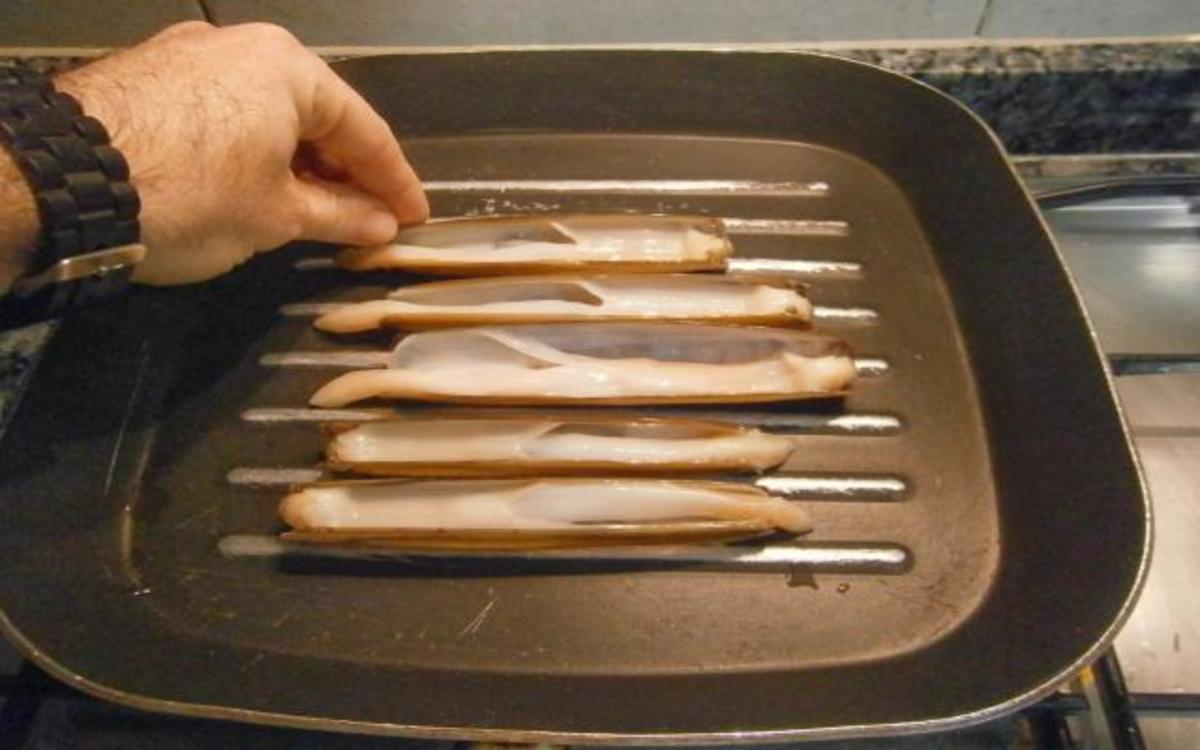 Receta de Navajas a la Plancha
