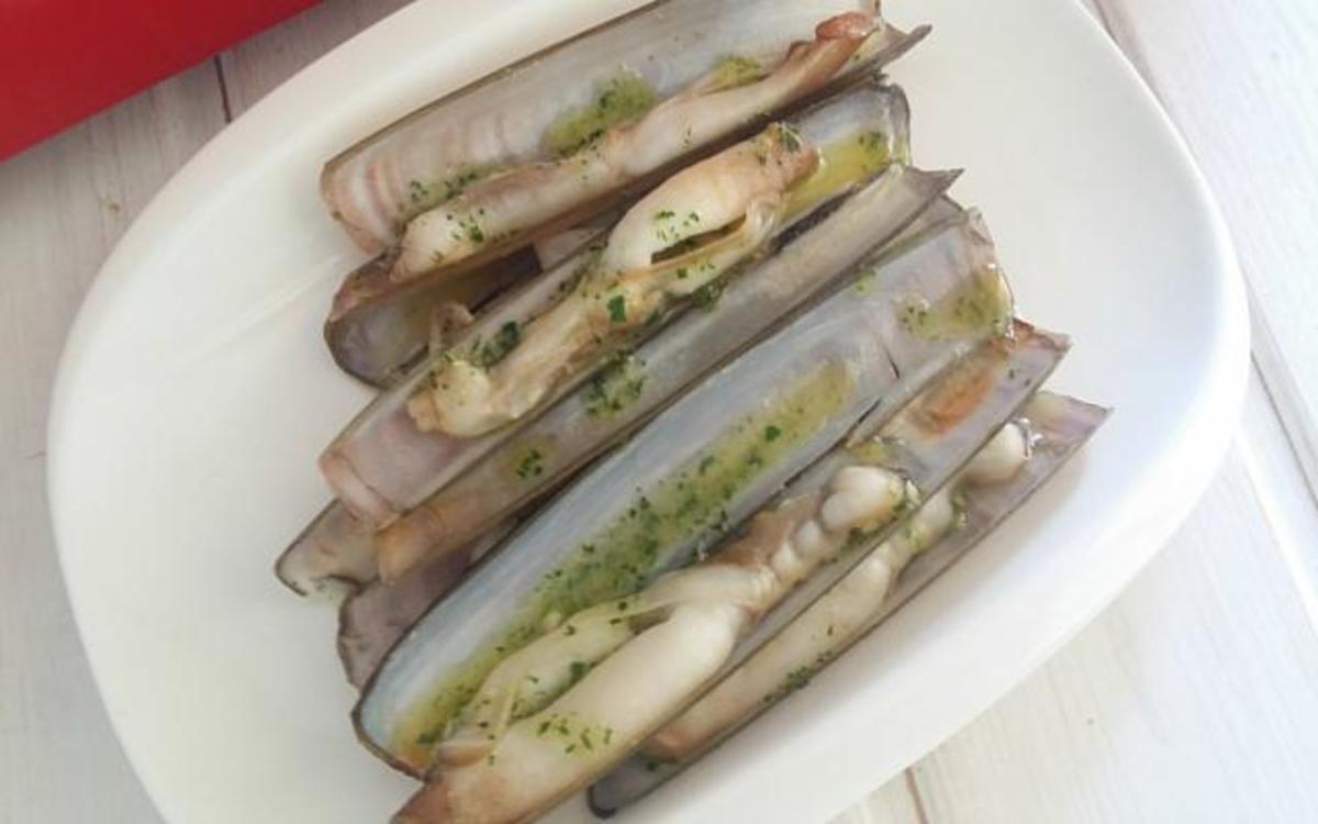 Receta de Navajas a la Plancha