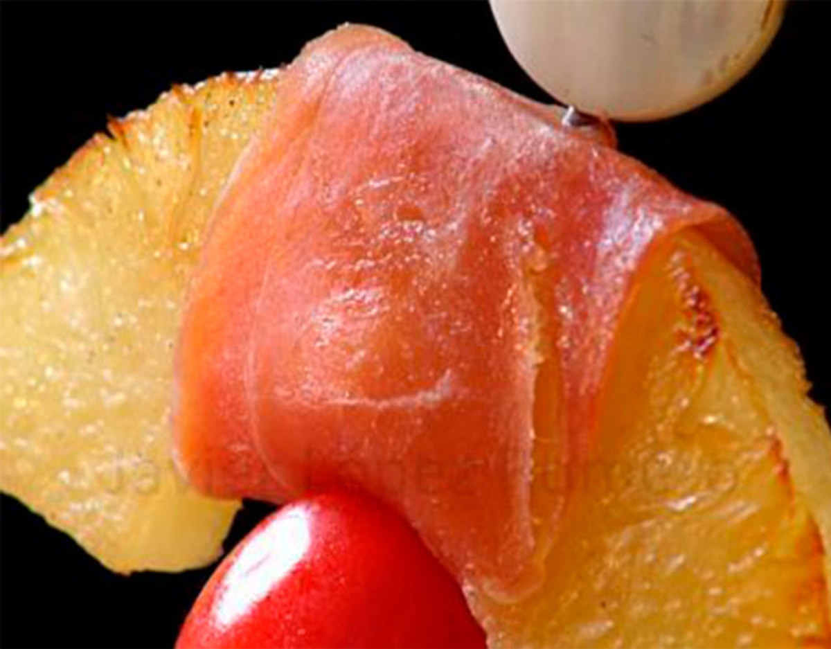 Receta de pinchos de jamón serrano