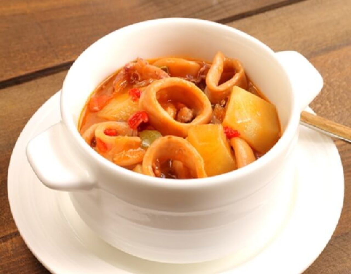 Receta de calamares guisados en salsa