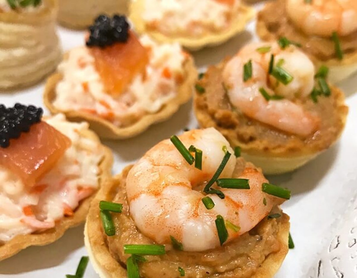 Receta de canapés variados
