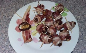 Receta de Dátiles con bacon