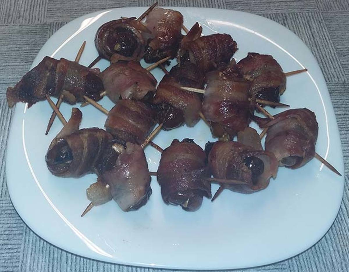Receta de Dátiles con bacon