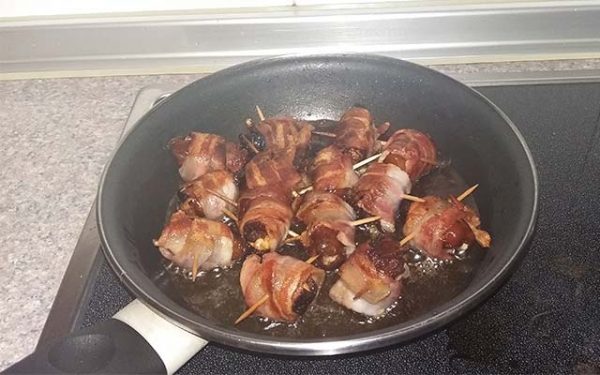Receta de Dátiles con bacon