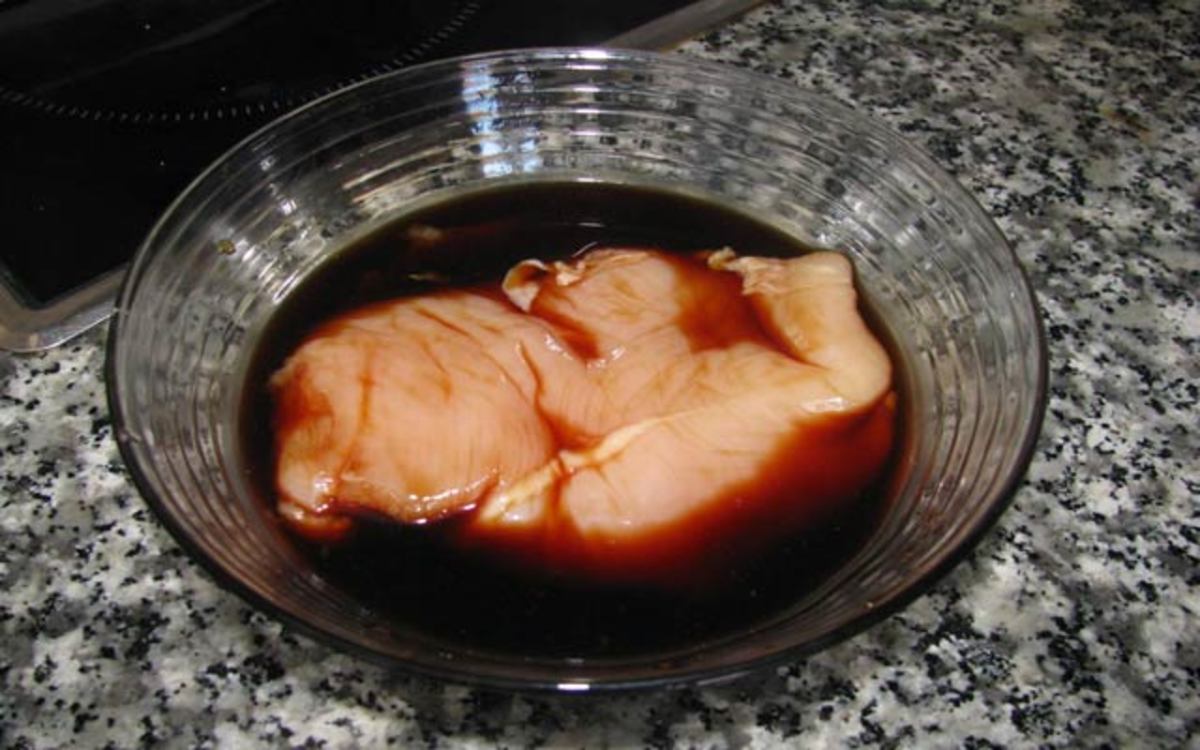 Receta de Pollo marinado con soja