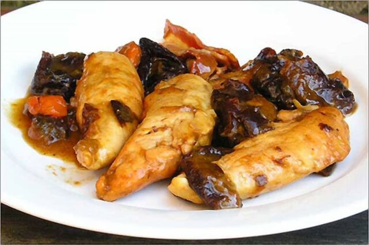 Receta de Pollo con ciruelas