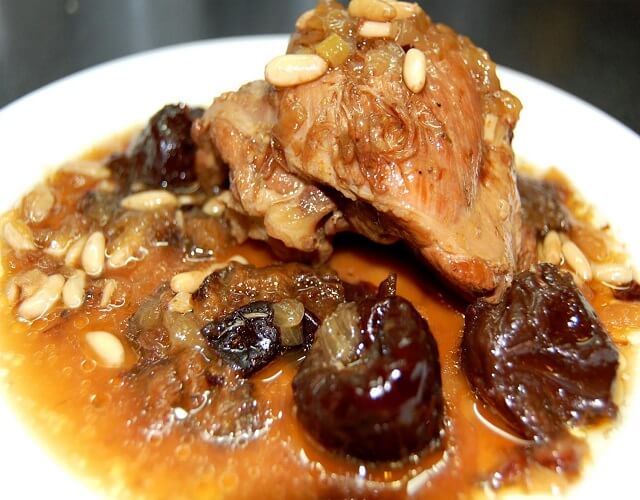 Receta de Pollo con ciruelas