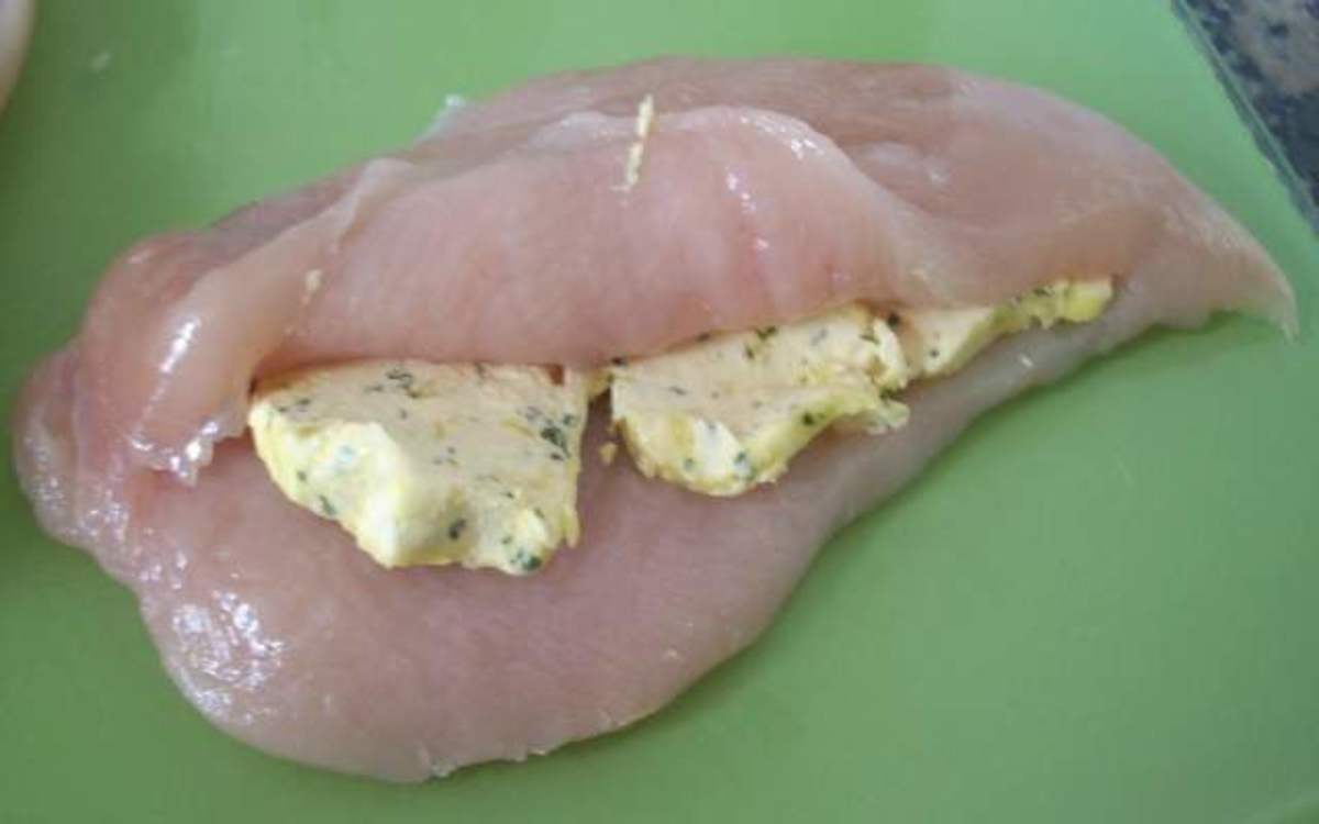 Receta de Pechuga de pollo rellena: Pollo a la Kiev