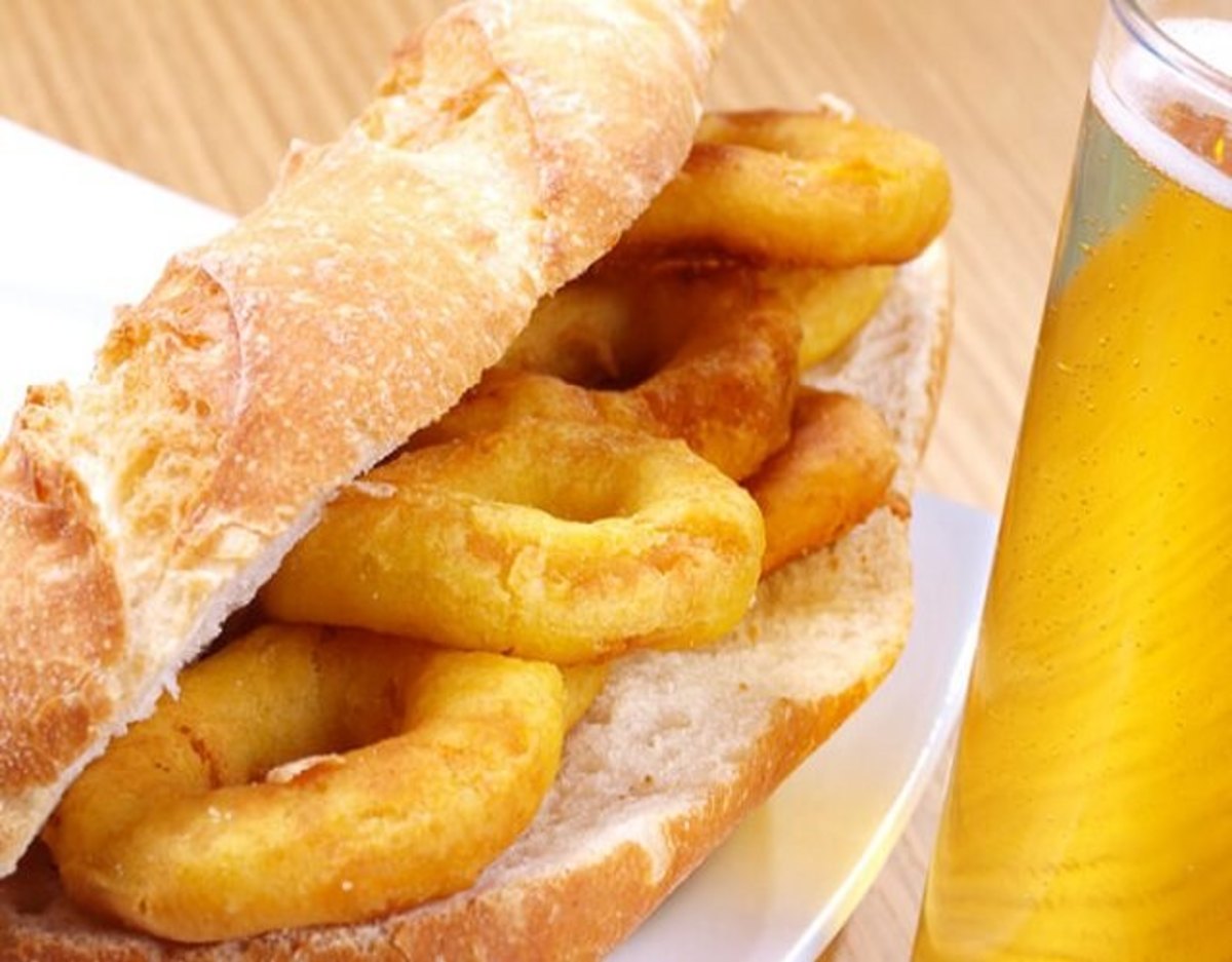 Receta de Bocadillo de calamares