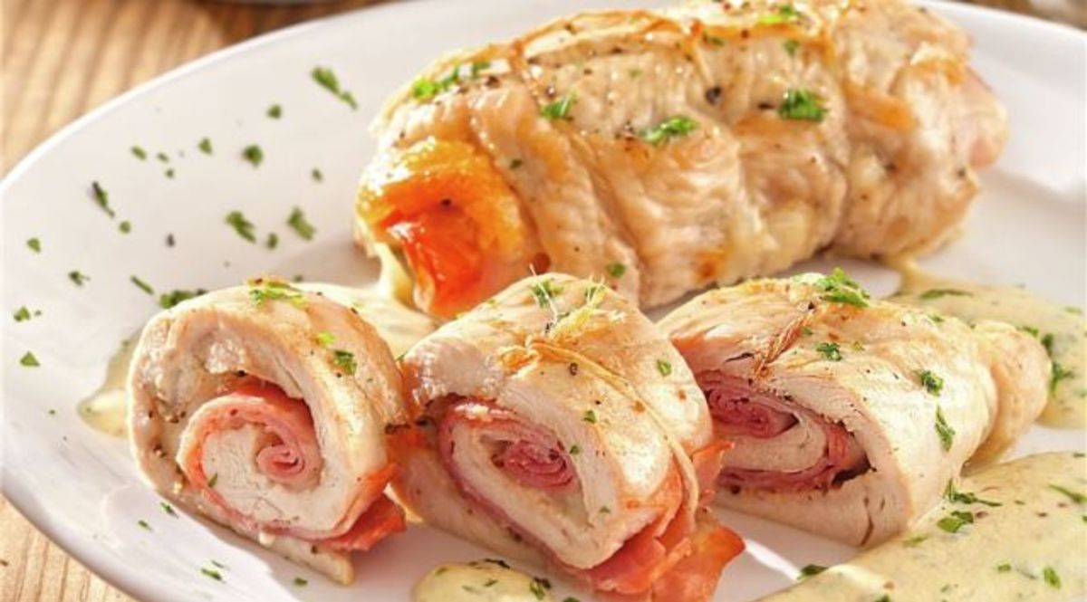 Receta de Rollitos de pollo fáciles