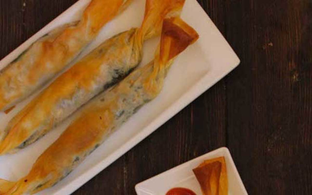 Receta de Pasta filo con espinacas