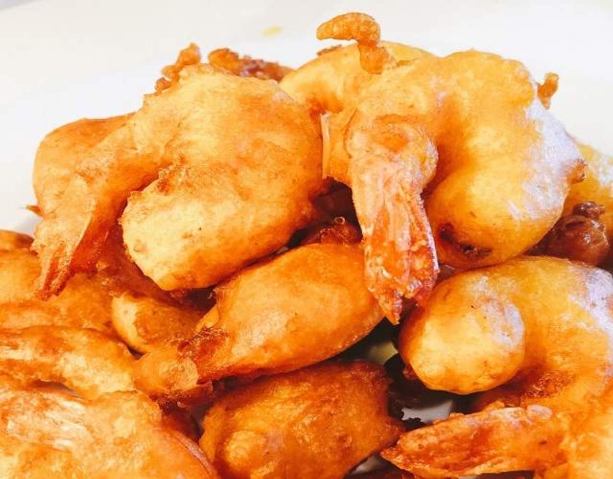 Receta de Gambas rebozadas