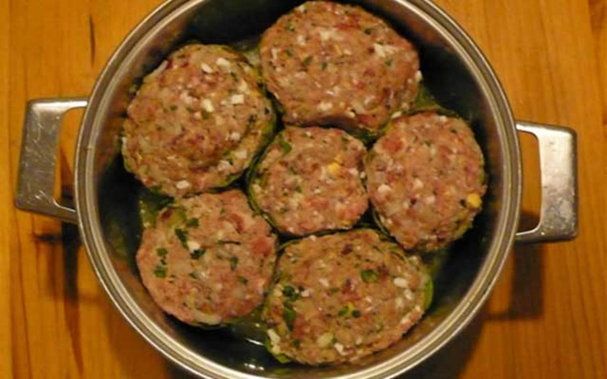 Receta de Alcachofas rellenas de carne