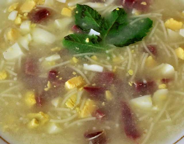 Receta de Sopa de picadillo tradicional