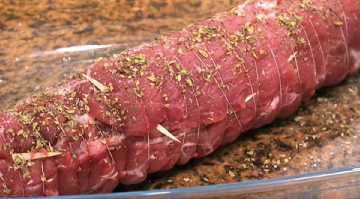 Receta de Solomillo relleno al horno