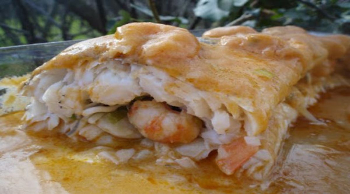 Receta de Merluza Rellena de Gambas