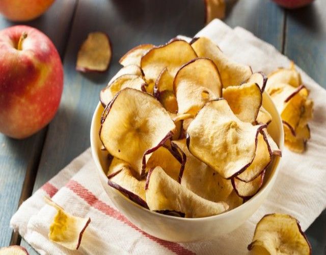 Receta de Chips de Manzana, snack sano