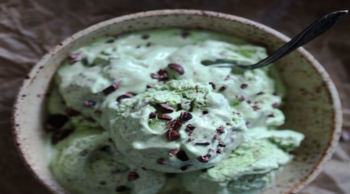 Receta de Helado de Menta con Chocolate