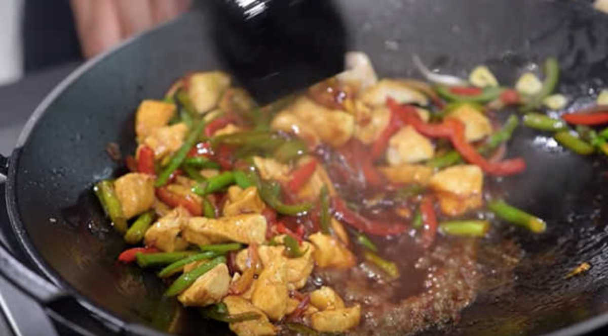 Receta de Wok de pollo