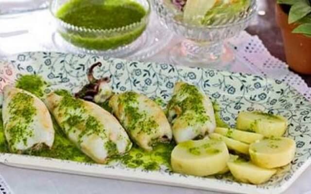 Receta de Chipirones en salsa verde