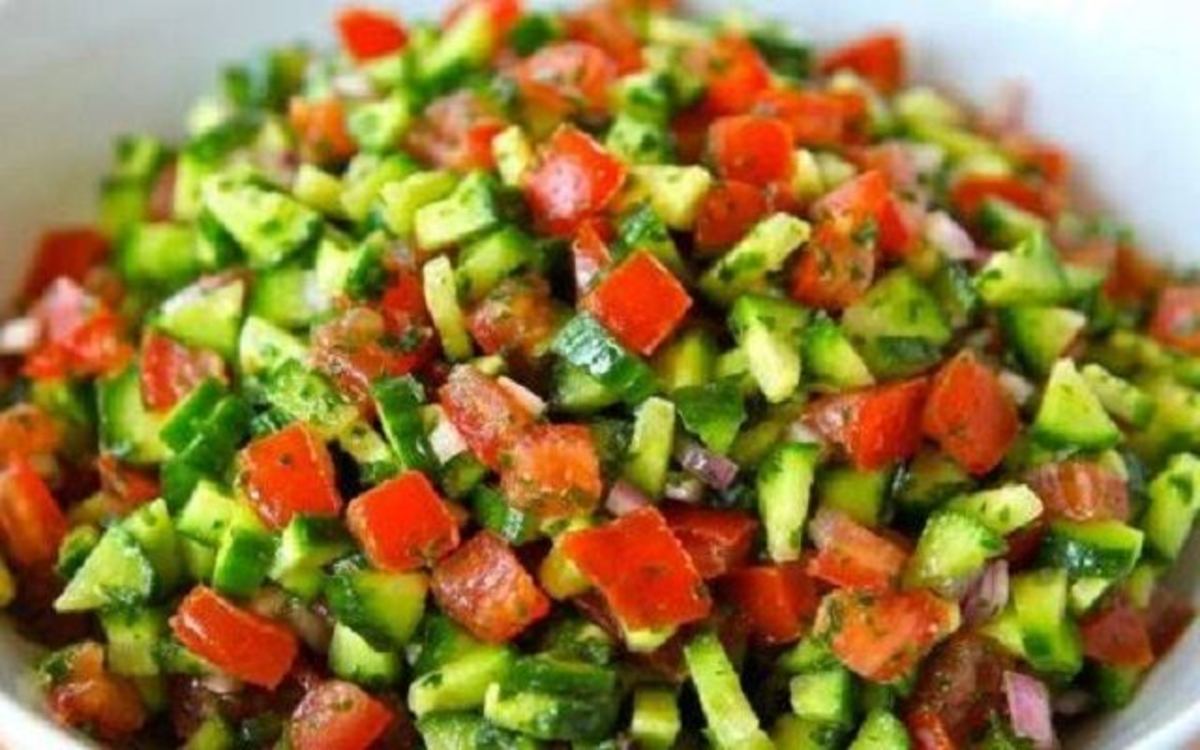 Receta de Ensalada israelí