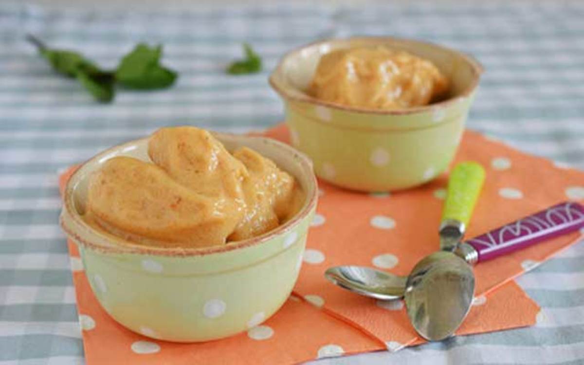 Receta de Helado de melón y mango