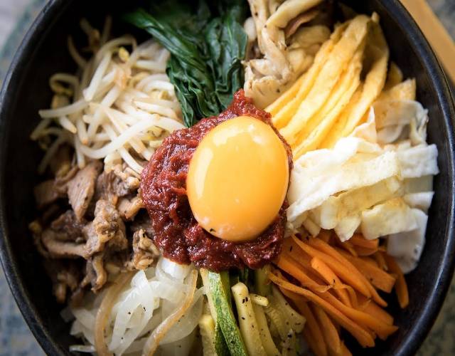Receta de Bibimbap Coreano