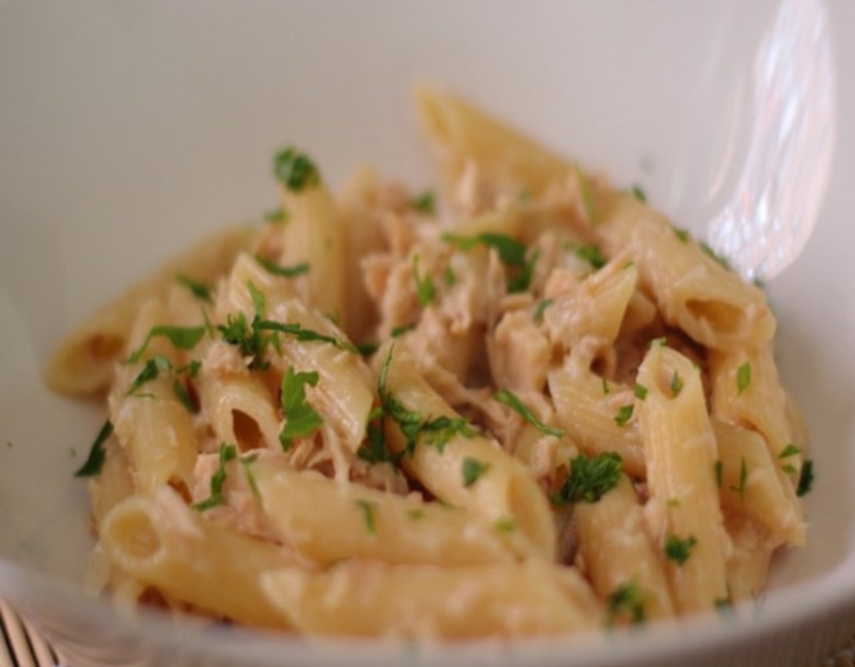 Receta de Macarrones de atún y mayonesa