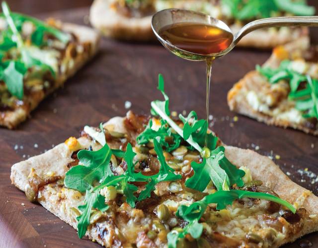 Receta de Pizza de Cebolla Caramelizada