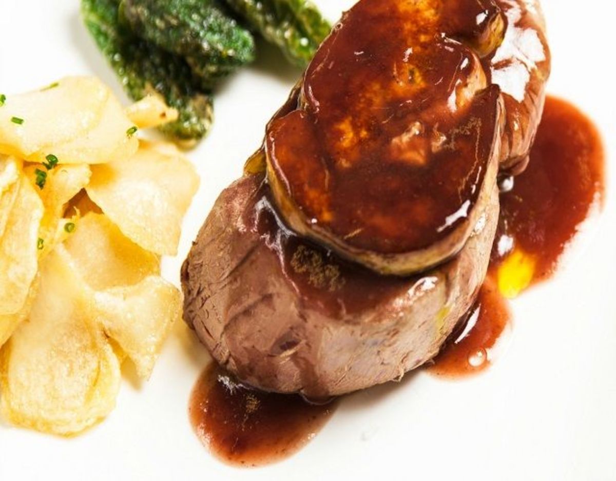 Receta de Solomillo de ternera con foie