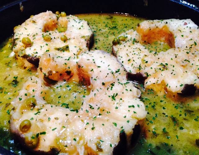 Receta de Congrio con salsa verde