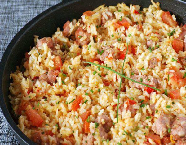 Receta de Arroz con Salchichas
