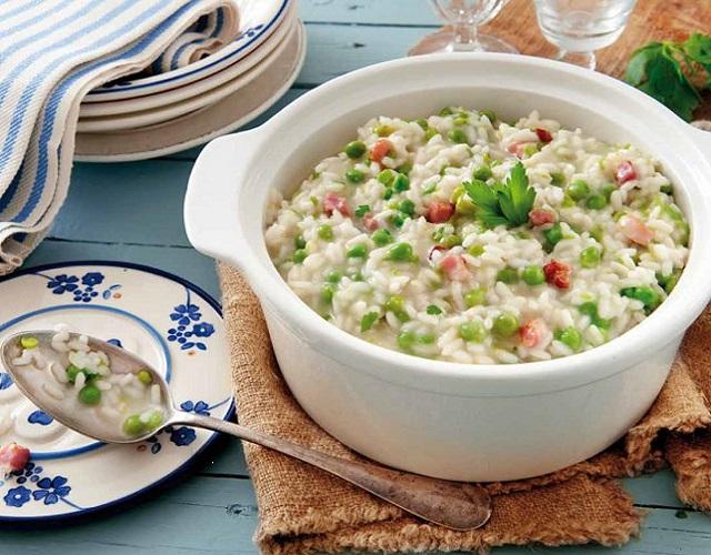 Receta de Arroz con guisantes