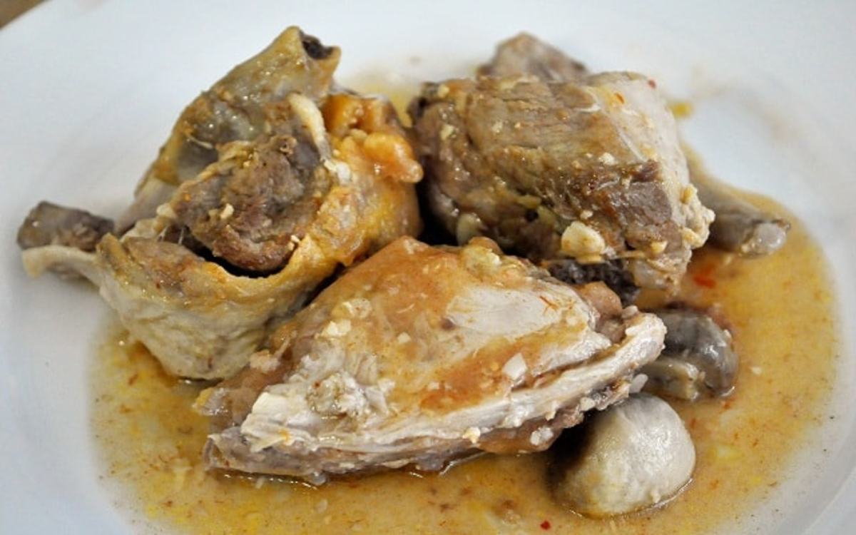 Receta de Cabrito en salsa de almendras