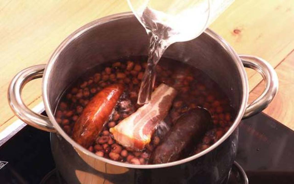 Receta de Alubias rojas con chorizo