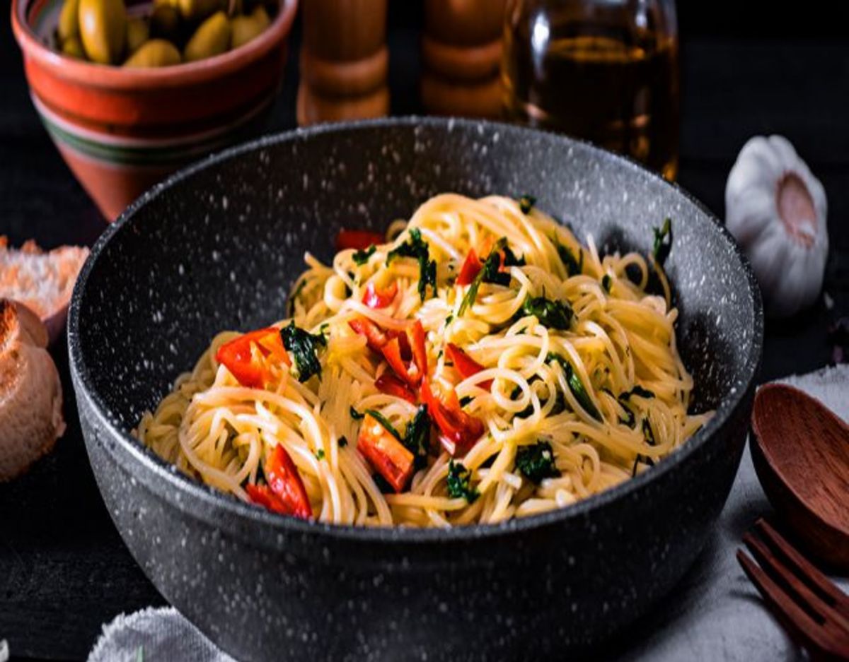 Receta de Fideos con gambas
