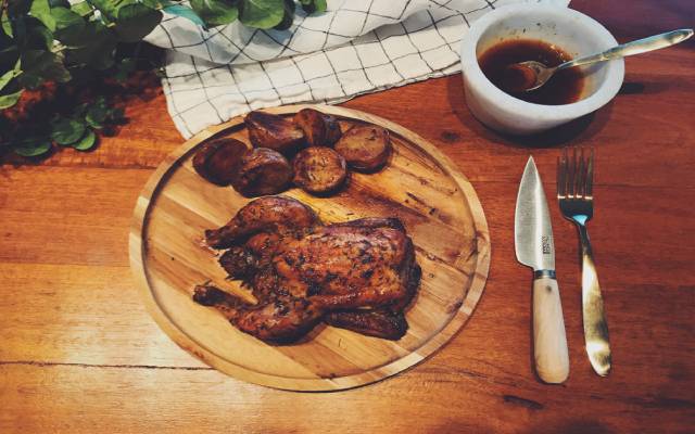 Receta de Pollo rústico al horno