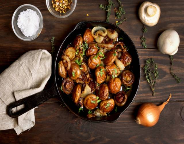 Receta de Setas de temporada al ajillo
