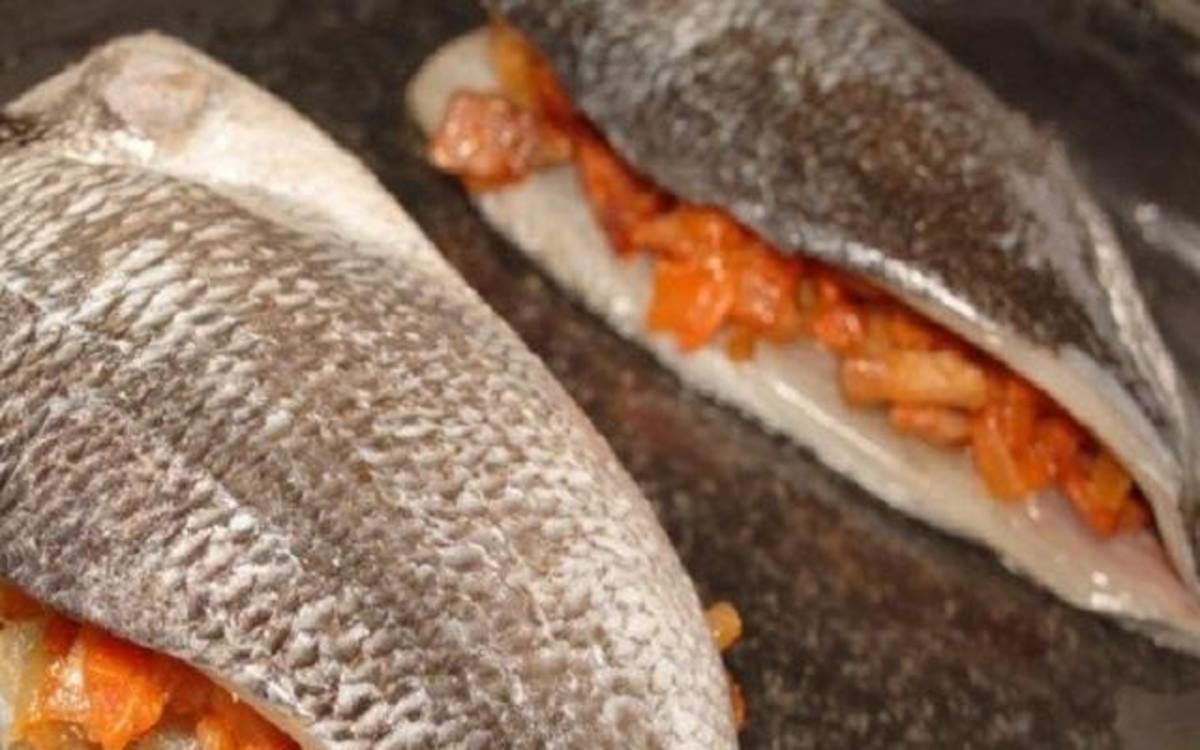 Receta de Dorada rellena al horno