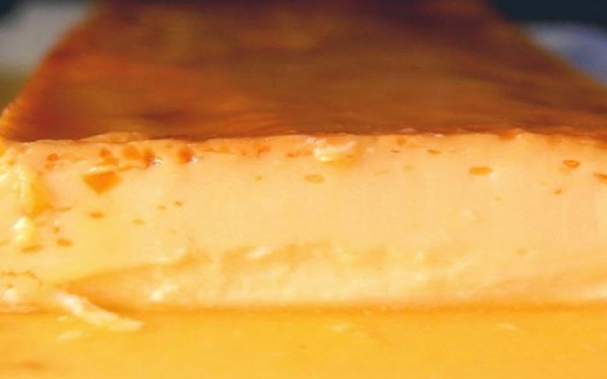 Receta de Flan de nata sin horno