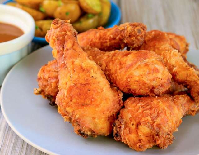 Receta de Muslos de Pollo Frito