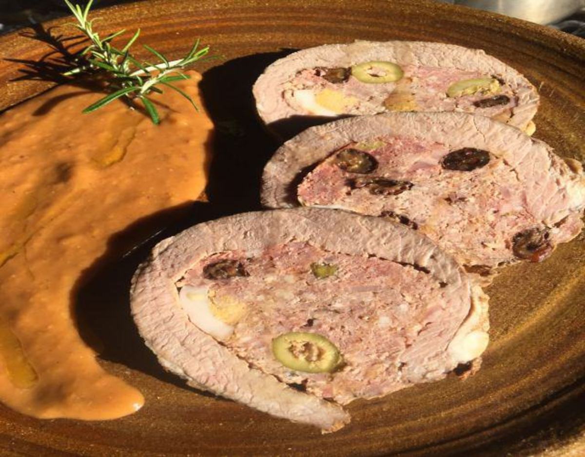 Receta de Aleta de ternera rellena