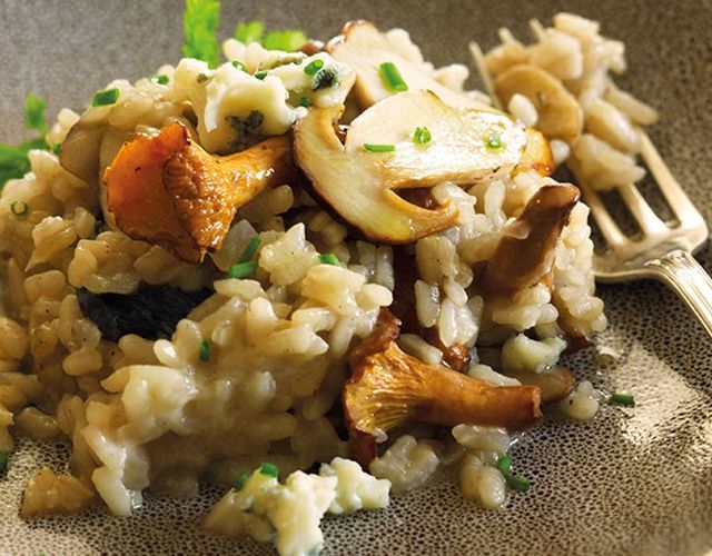 Receta de Risotto de setas y Gorgonzola