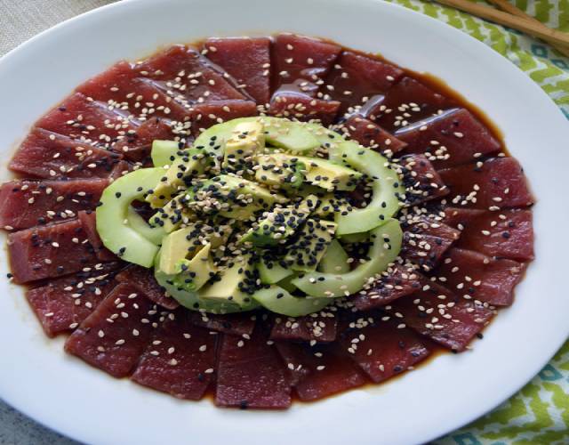 Receta de Sashimi de atún rojo