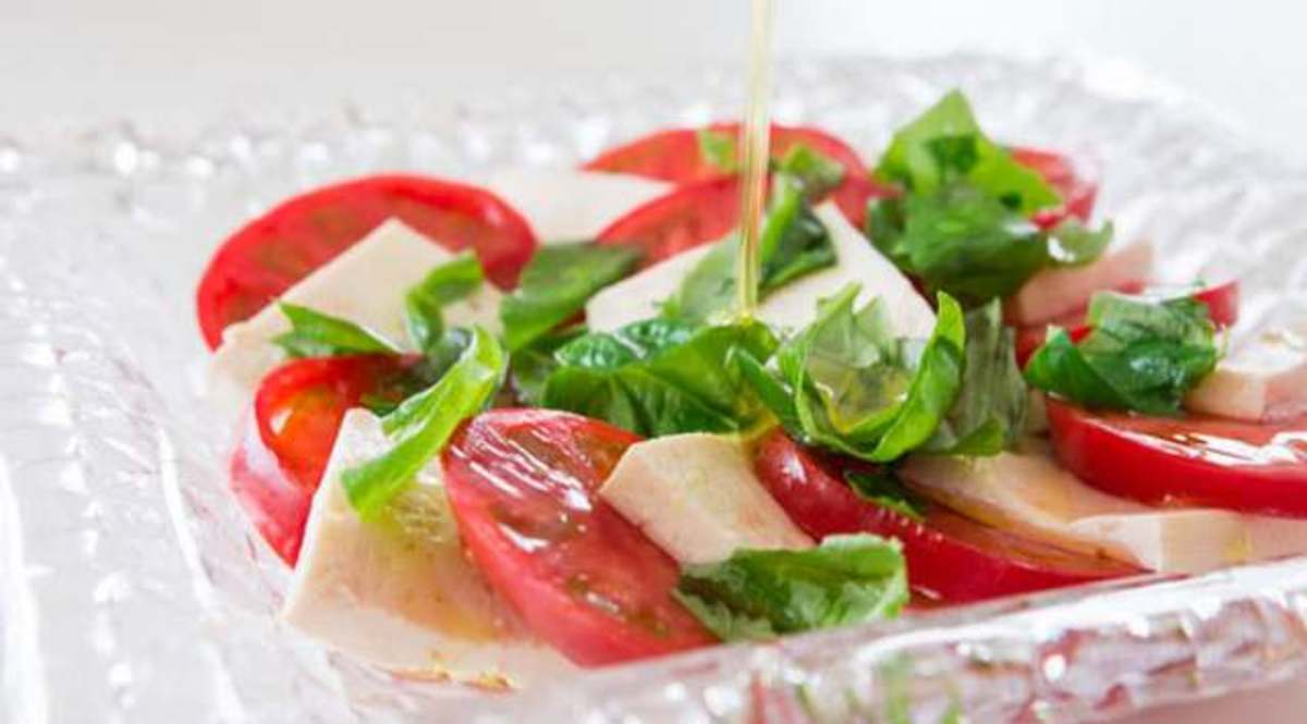 Receta de Ensalada Caprese Vegana