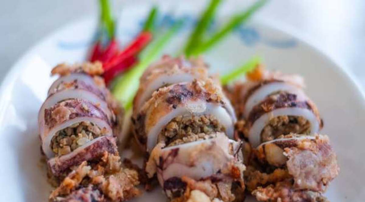 Receta de Chipirones Rellenos de Carne