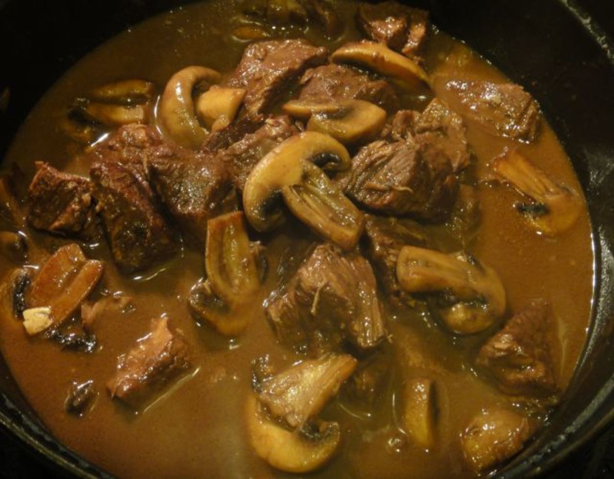Receta de Estofado de ternera con setas