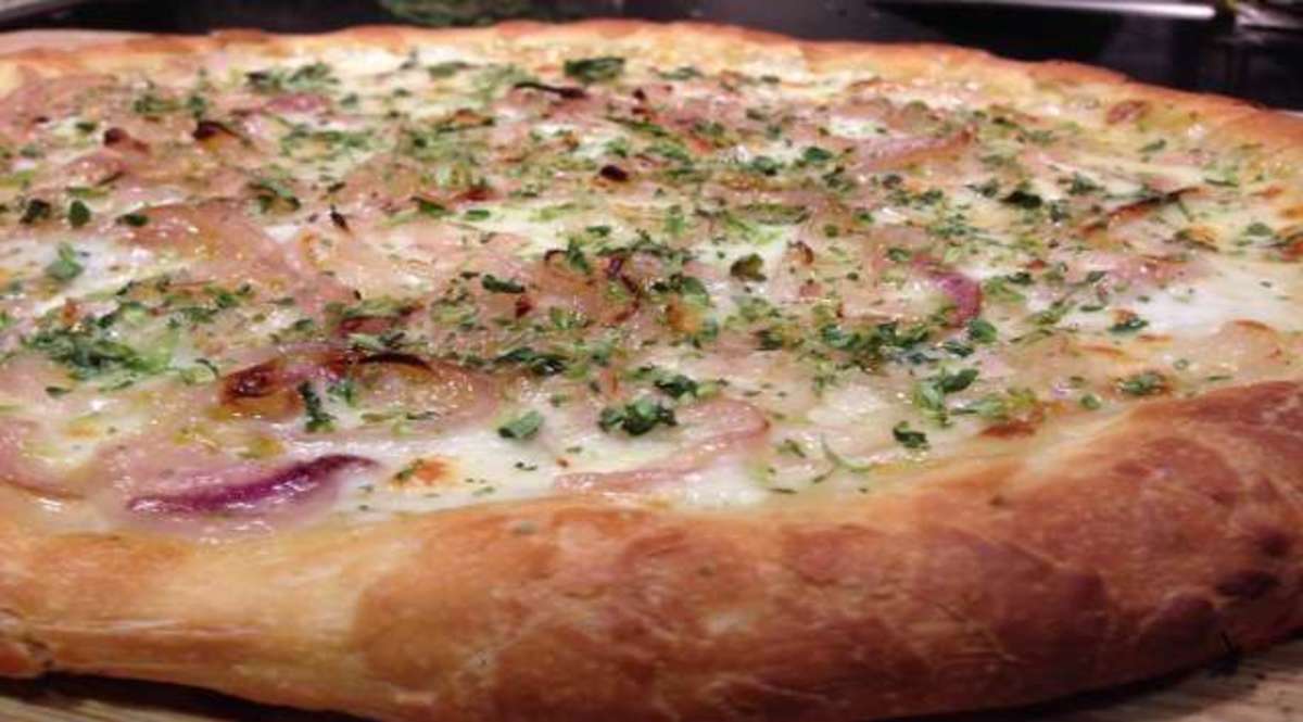 Receta de Pizza Fugazza con Queso