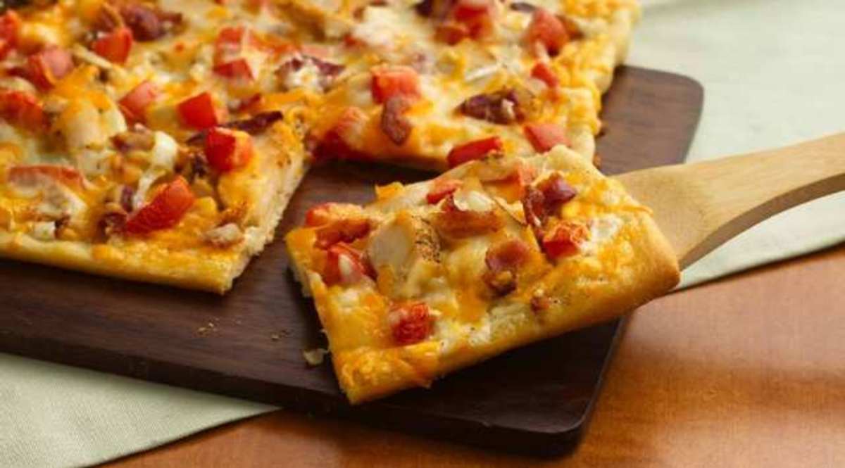 Receta de Pizza de Pollo y Bacon